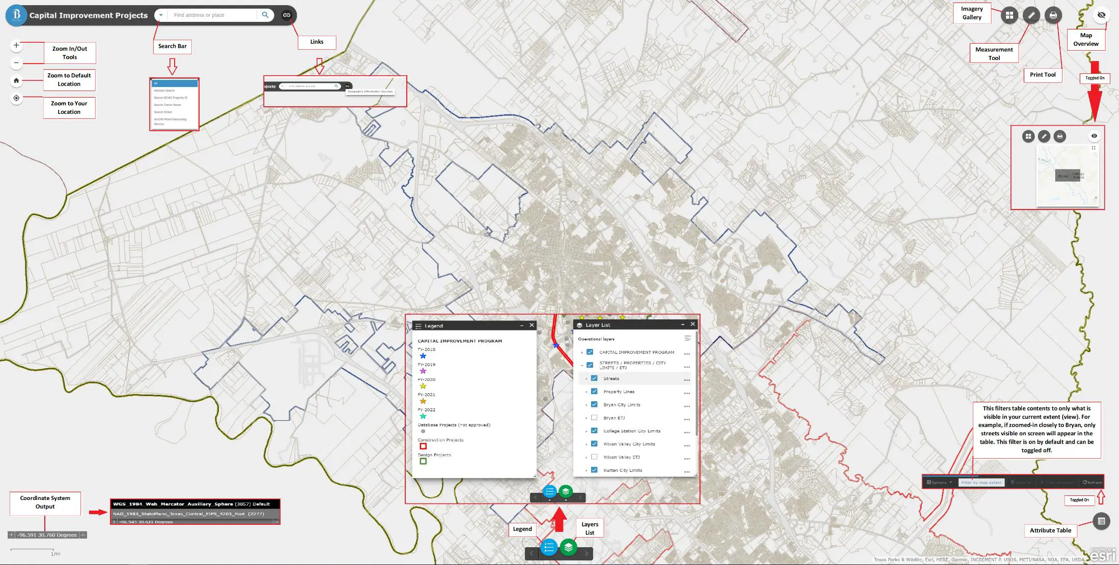 GIS Map Quick Guide | City of Bryan